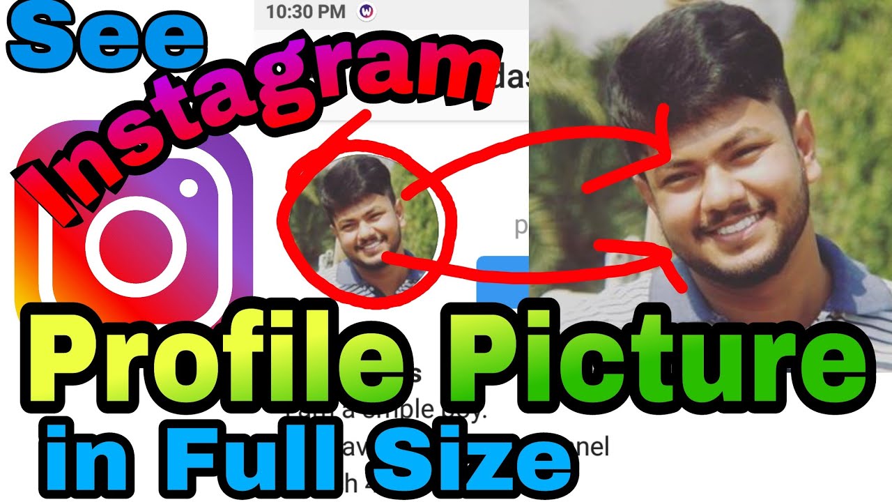 How to see Instagram profile picture in full size - YouTube