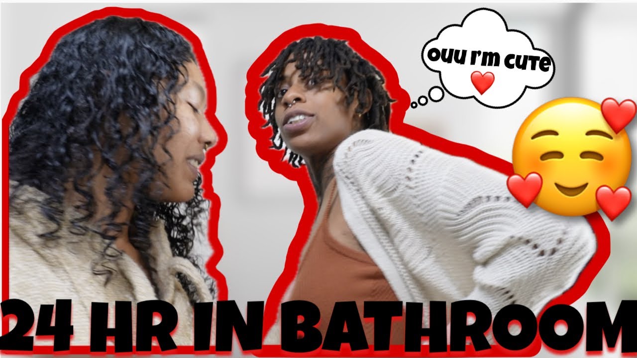 VLOGMAS DAY 11: 24 HR BATHROOM CHALLENGE 😈🤣 - YouTube