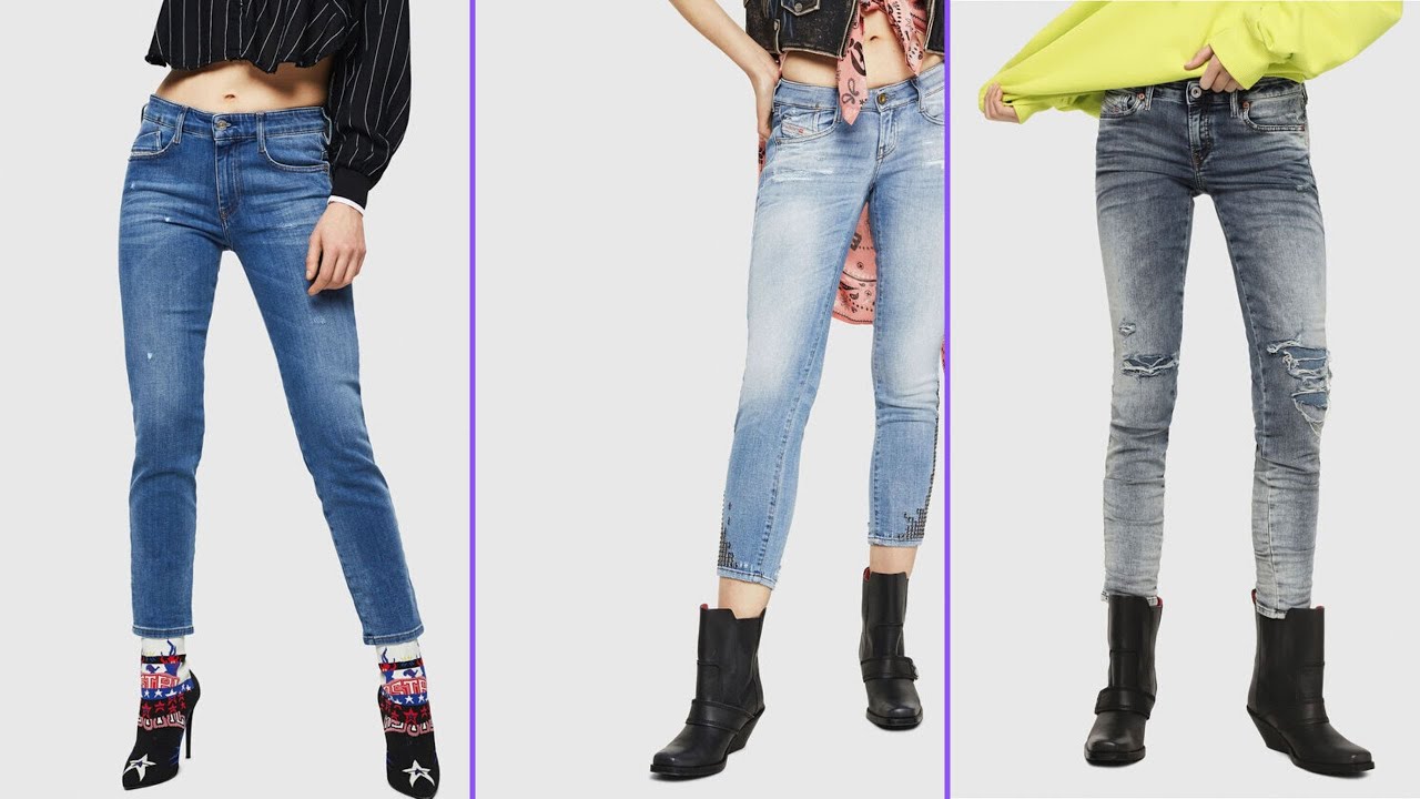 Admirable collection of denim for girls || Long Denim jeans collection ...