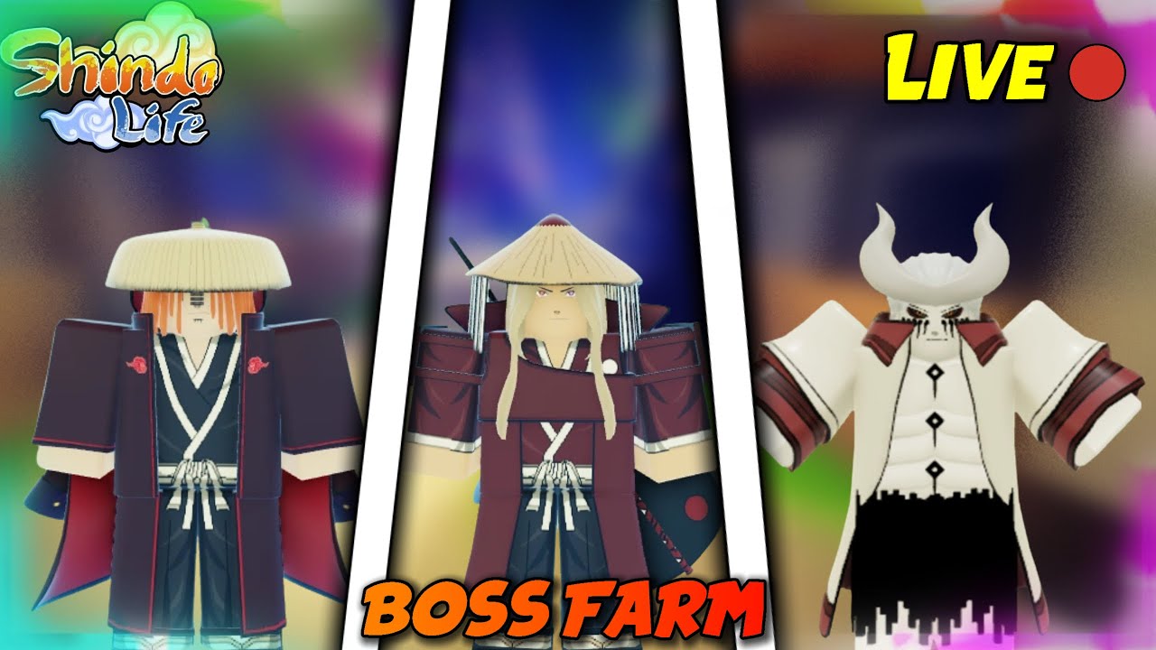 🔴ON FARM LES BOSS SUR SHINDO LIFE ! 🔴 - YouTube
