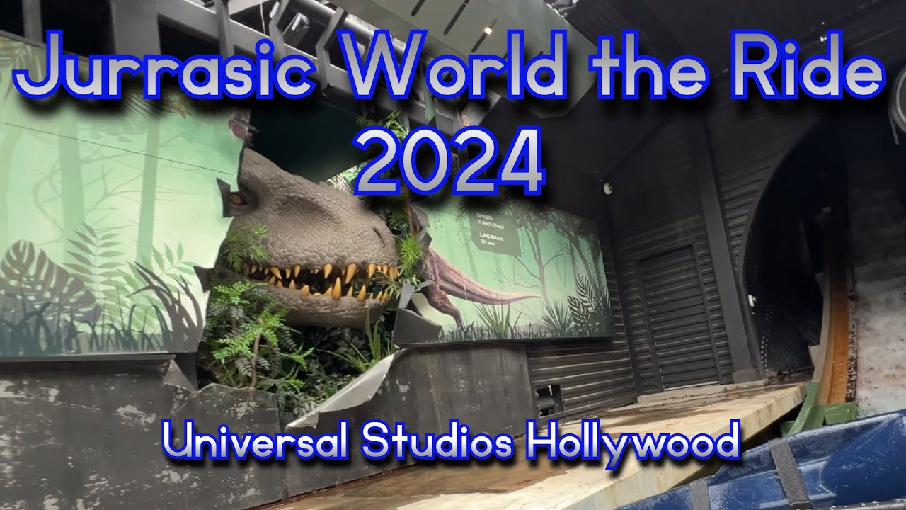 2024 Jurrasic World the Ride FULL RIDE Front Row (4K) | Universal ...