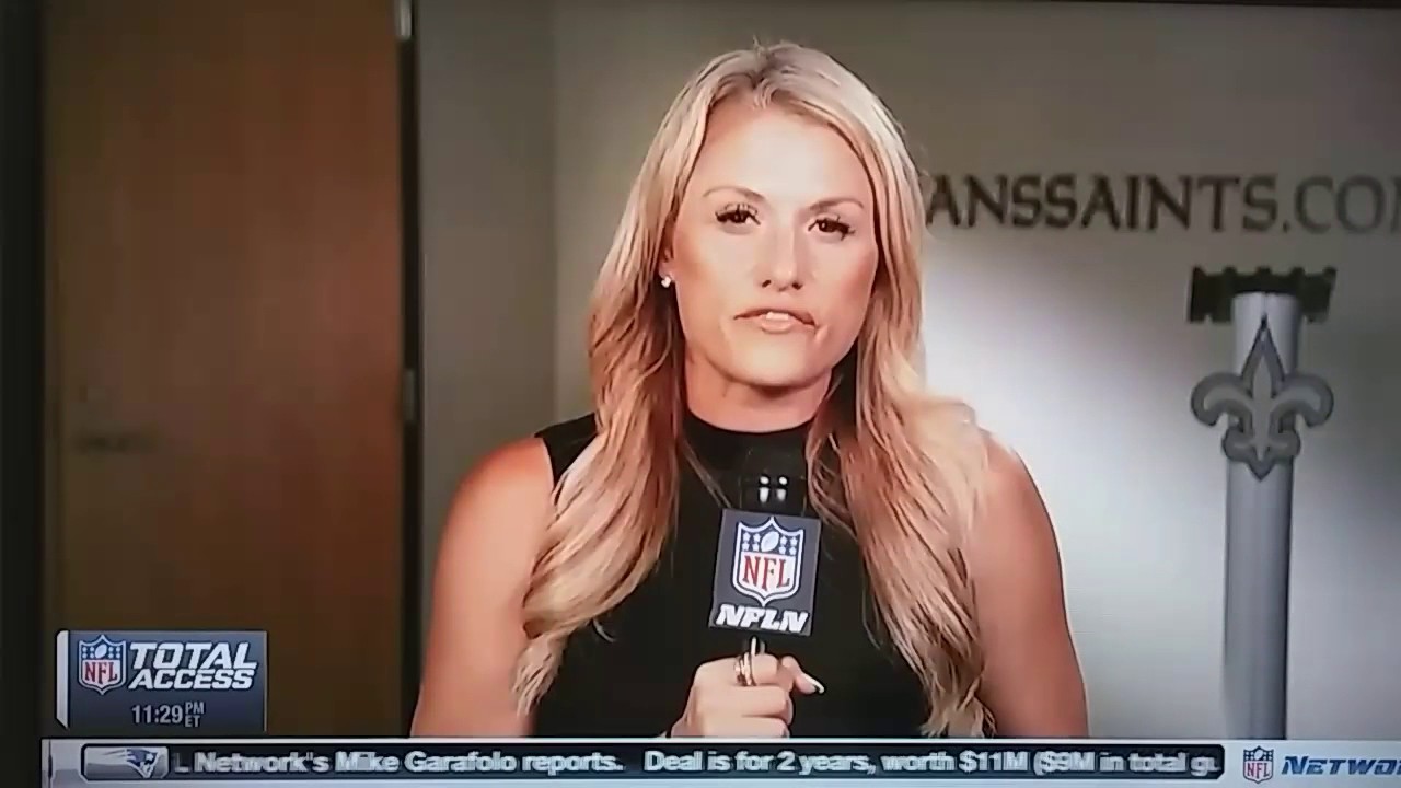 Sexiest blonde on the NFL NETWORK Jane Stater - YouTube