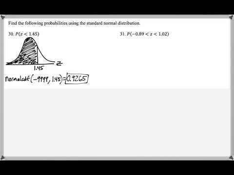 Math 208 : 6.1 #30, #31 (Elementary Statistics Tutorial : Standard ...