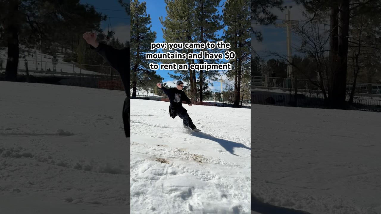 I will snowboard without any gear - YouTube
