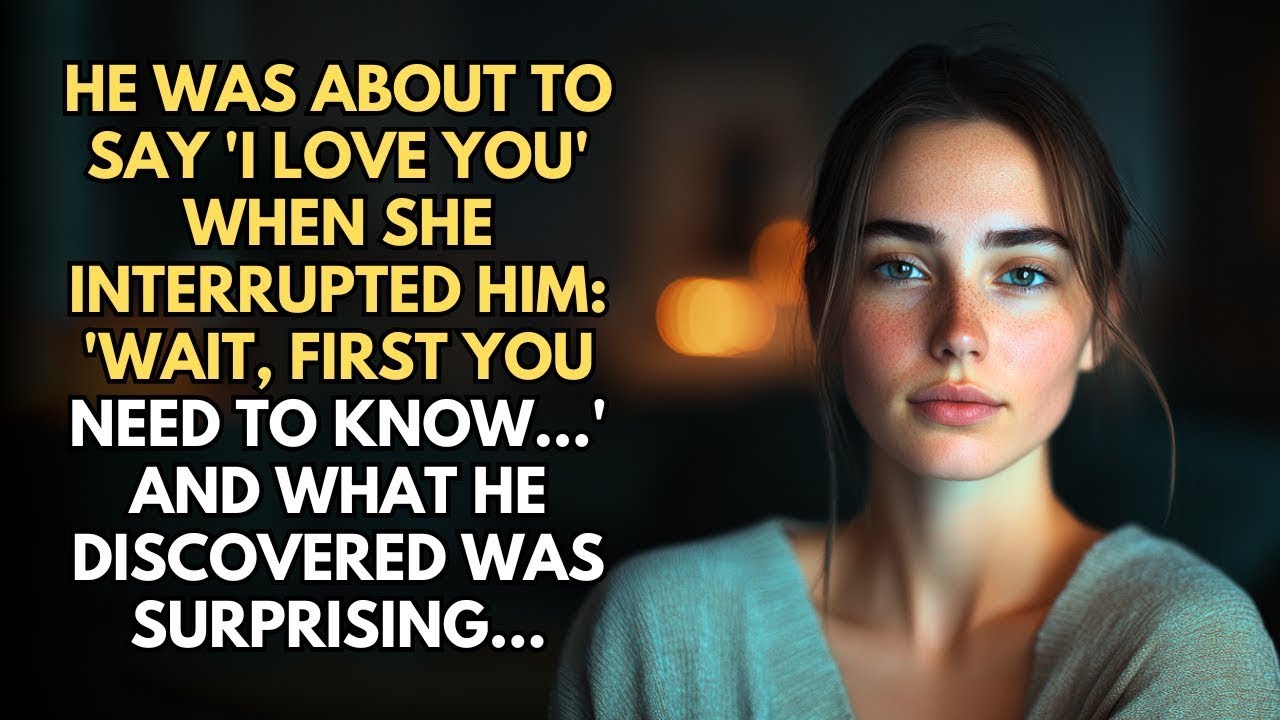 HE WAS ABOUT TO SAY 'I LOVE YOU' WHEN SHE INTERRUPTED HIM 'WAIT, FIRST ...