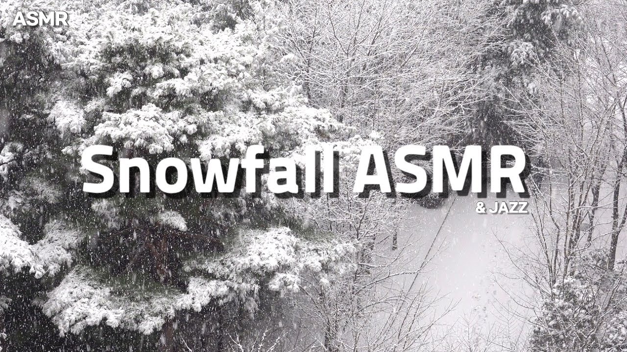 [ASMR] 눈 내리는 영상 ASMR /눈내리는 소리 / Relaxing snowfall sounds for sleep ...