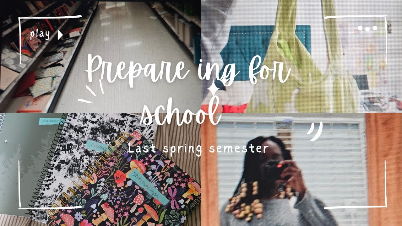 Preparing for school spring *semester again* - YouTube
