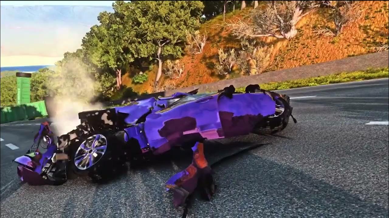 Cars vs Rolling Containers - Insane stunts - Car Crashes - BeamNG Drive ...