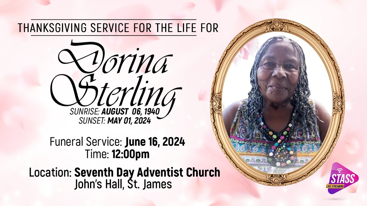 Thanksgiving Service for the Life of Dornia Victoria Sterling - YouTube