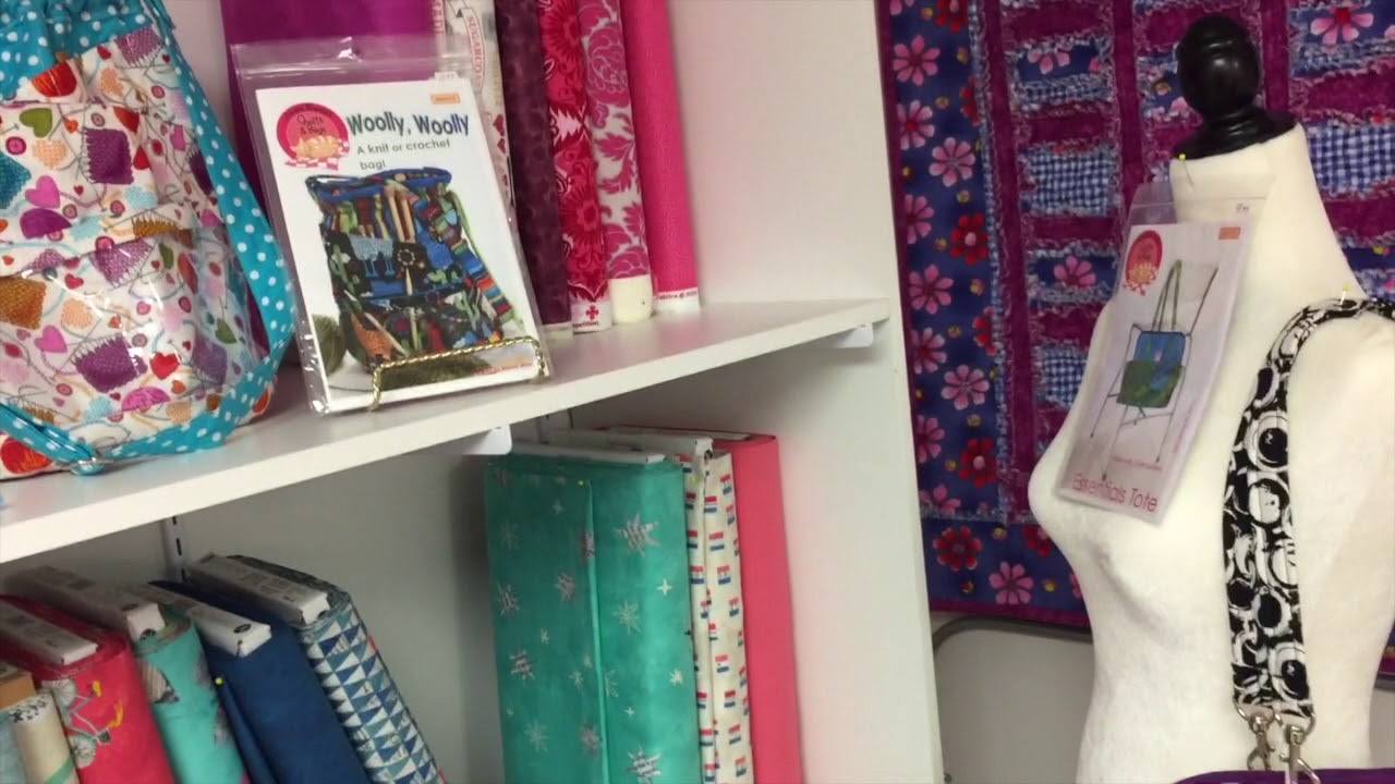 Converting Shelving into a Fabric Display - YouTube