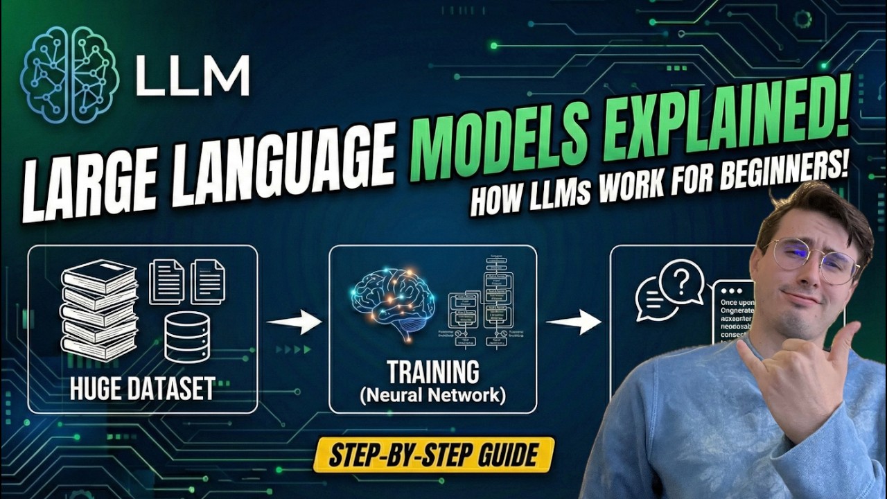 Large Language Models Explained! How LLMs Work for Beginners! - YouTube
