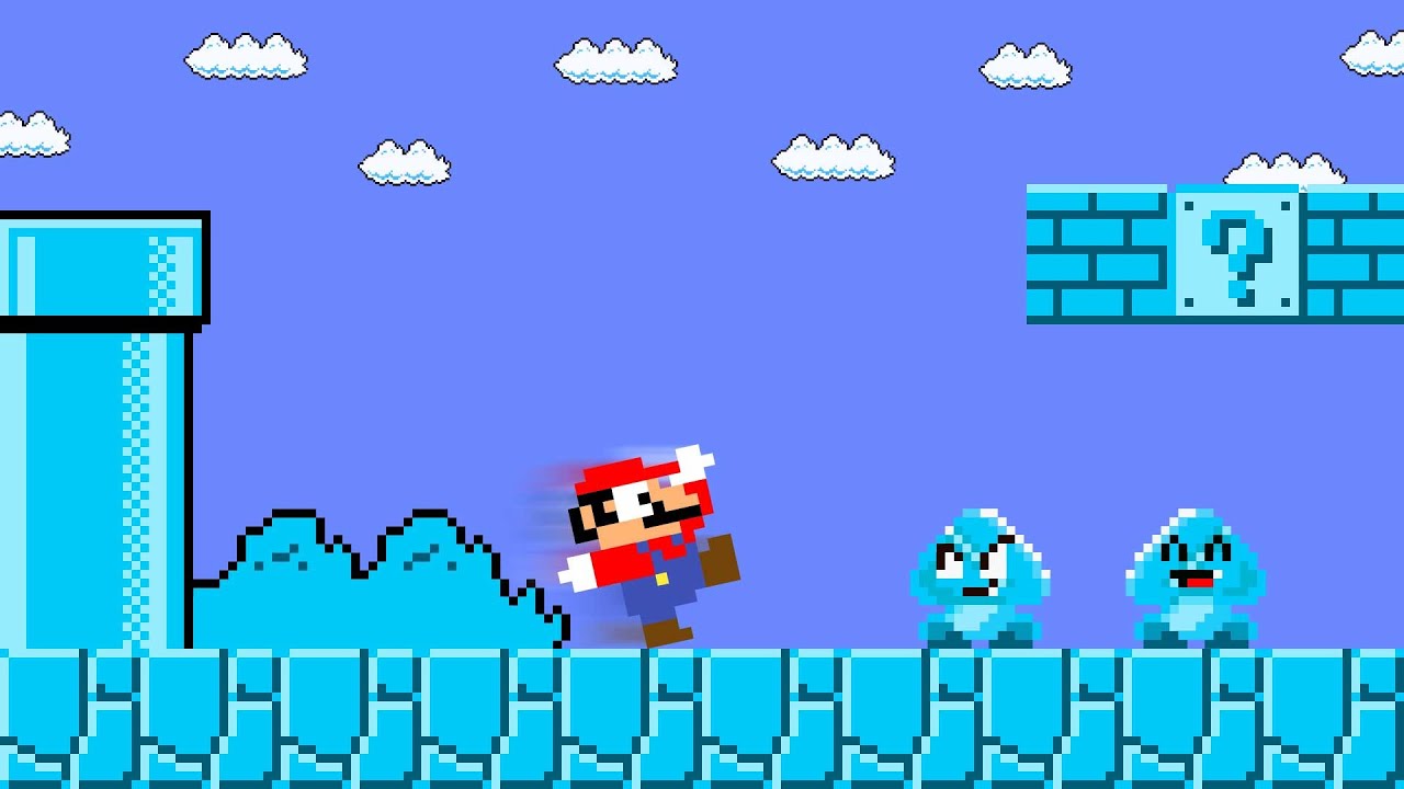 Super Mario Bros. but everything is ICE? - YouTube