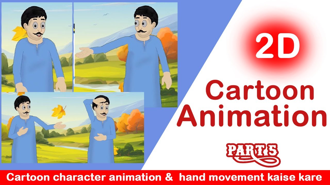 Cartoon character animation & hand movement kaise kare - YouTube