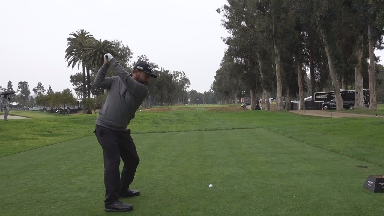 J.J. スパウン J. J. Spaun【Driver Shot】2019 Genesis Open - YouTube