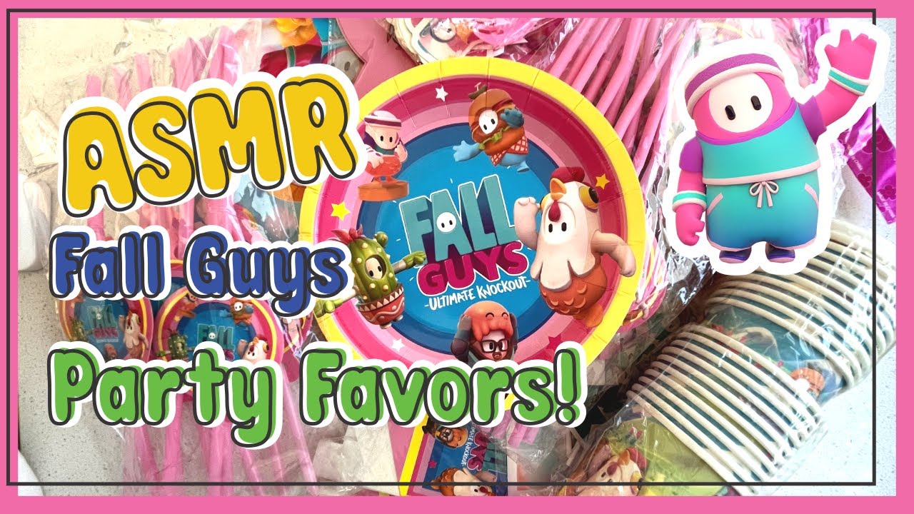 ASMR FALL GUYS PARTY FAVOR RELAX PAPER NOISE - YouTube