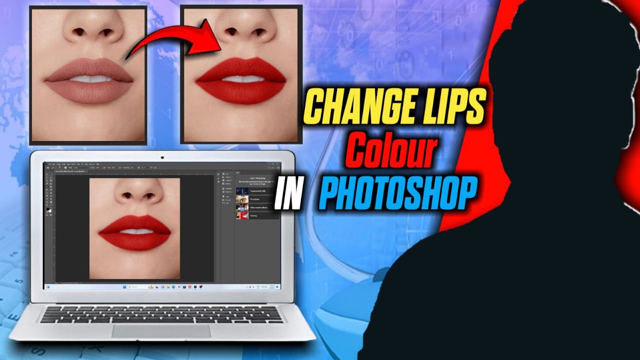 Change Lips Colours In Photoshop || How To Change Lips Colour In ...