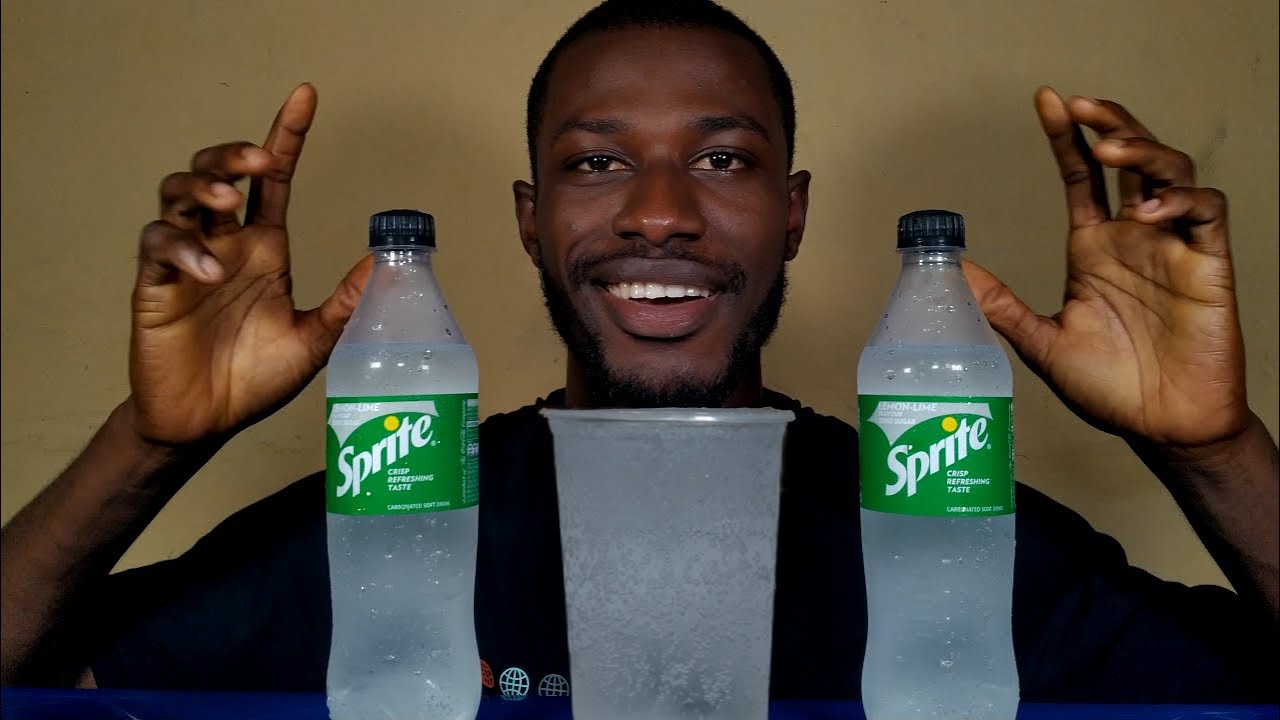 ASMR DRINKING | FRIDGE ICE COLD SPRITE DRINK 💦 🧊🥶 - YouTube