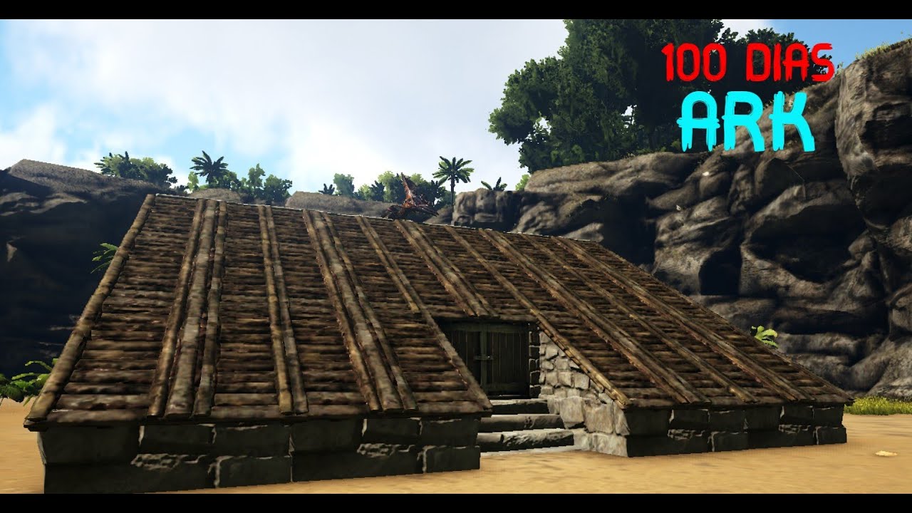 MUDANZA Y LA CASA HECHA I 100 DIAS EN ARK Survival Evolved THE ISLAND ...