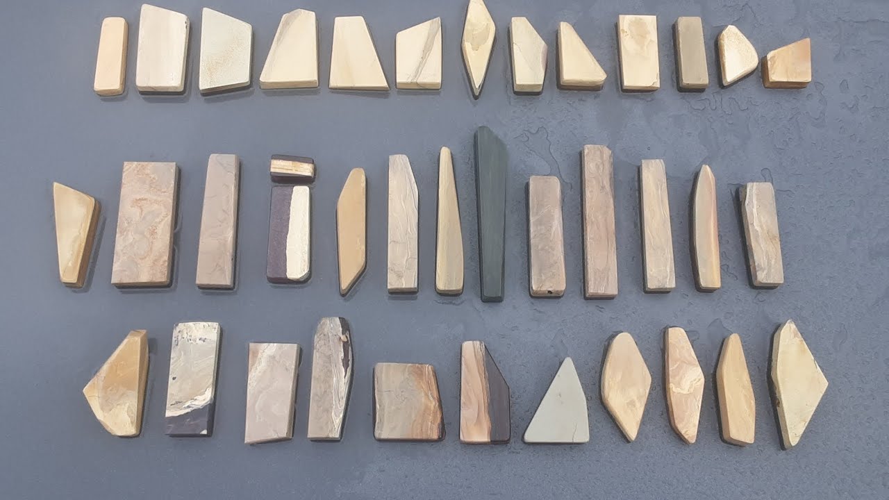 belgian coticule sharpening stone / hybride / les latneuse - YouTube