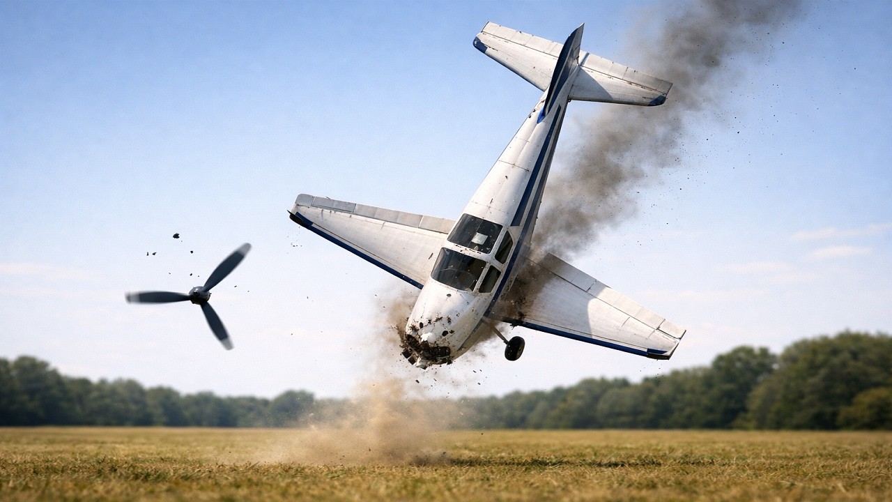 Plane Crash Seconds Before Impact: Caught on Camera in Real Time - YouTube