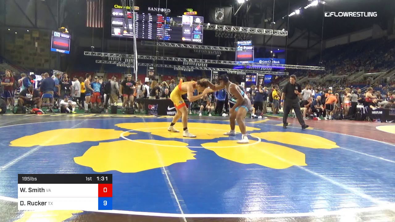 195 Lbs Rnd Of 32 William Smith Virginia Vs Deandre Rucker Texas - YouTube