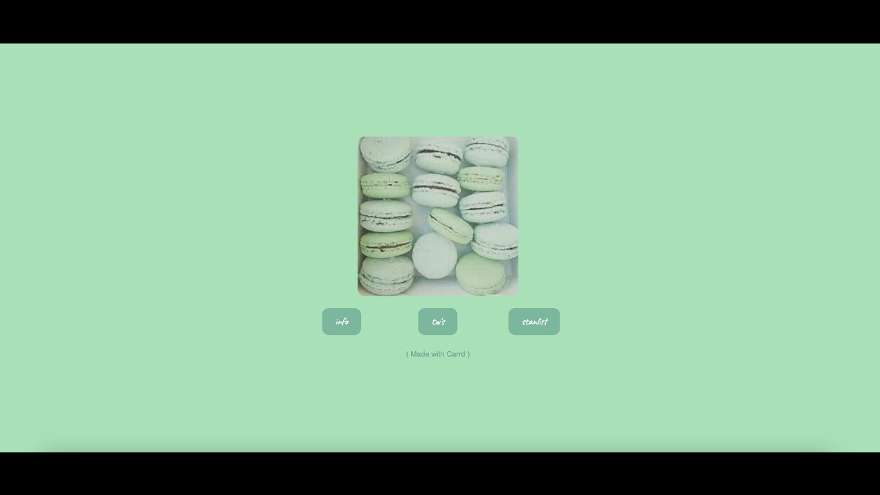 Pastel Green Themed Carrd Tutorial - YouTube