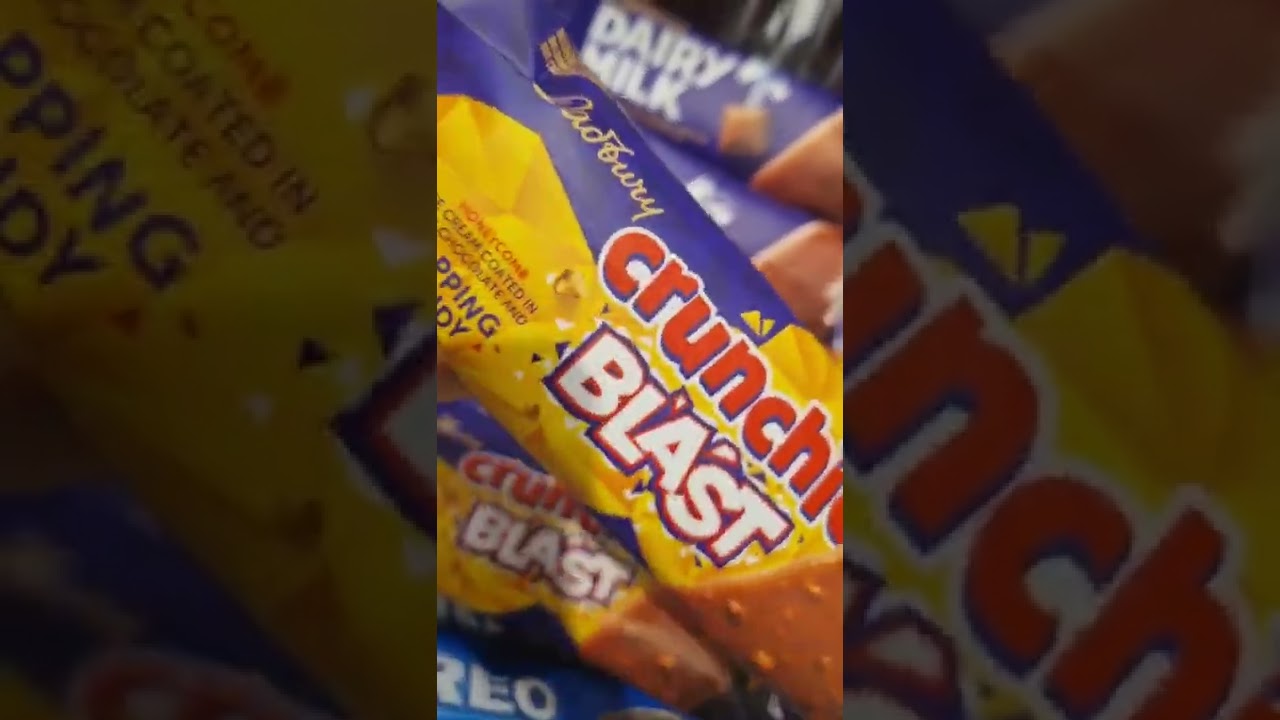 CRUNCHIE BLAST ICE CREAM STICK#asmr #short #viralvideo #trending # ...