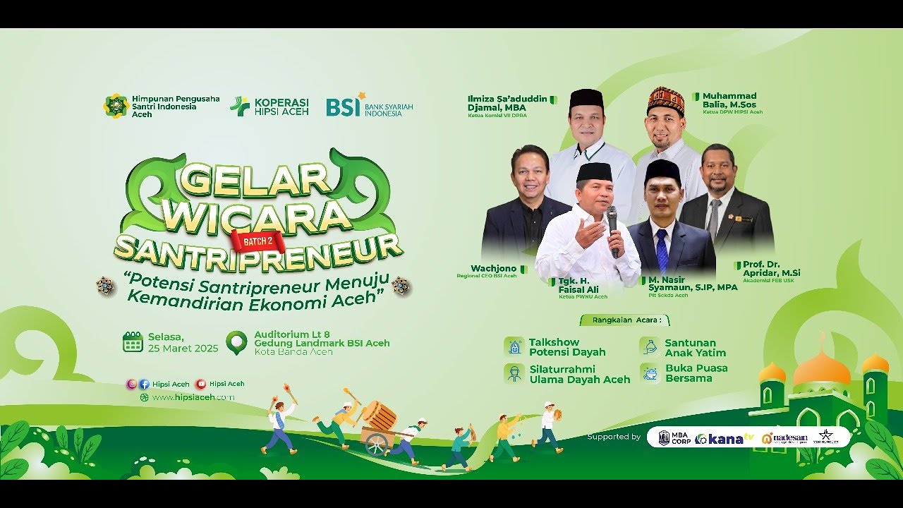 🔴 LIVE GELAR WICARA SANTRIPRENEUR BATCH 2 | HIPSI ACEH - YouTube