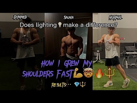 How to Grow Shoulder Striations🔱|Lighting tips💡 - YouTube