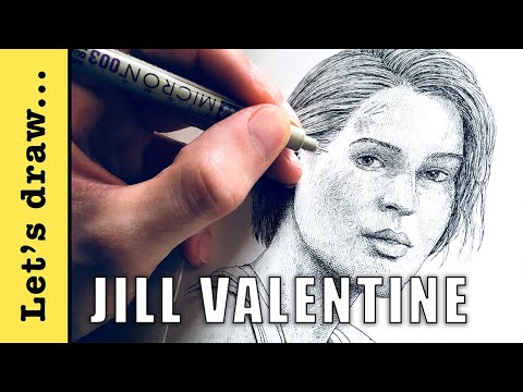 Let's Draw JILL VALENTINE (Time-Lapse) || Resident Evil 3 Remake - YouTube