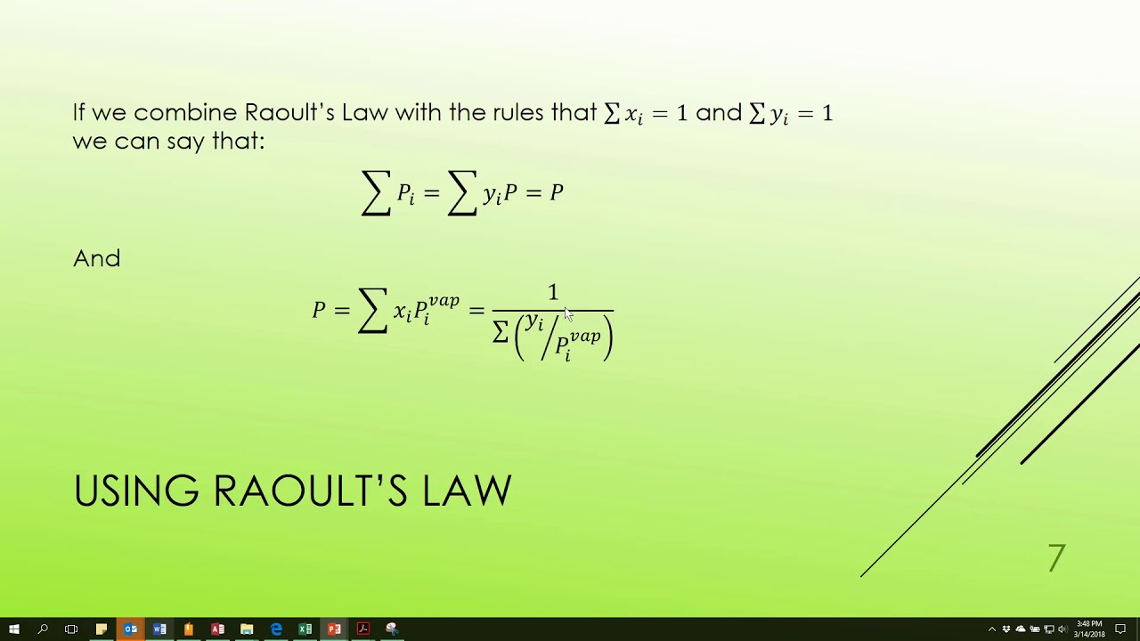 Vapor Liquid Equilibrium