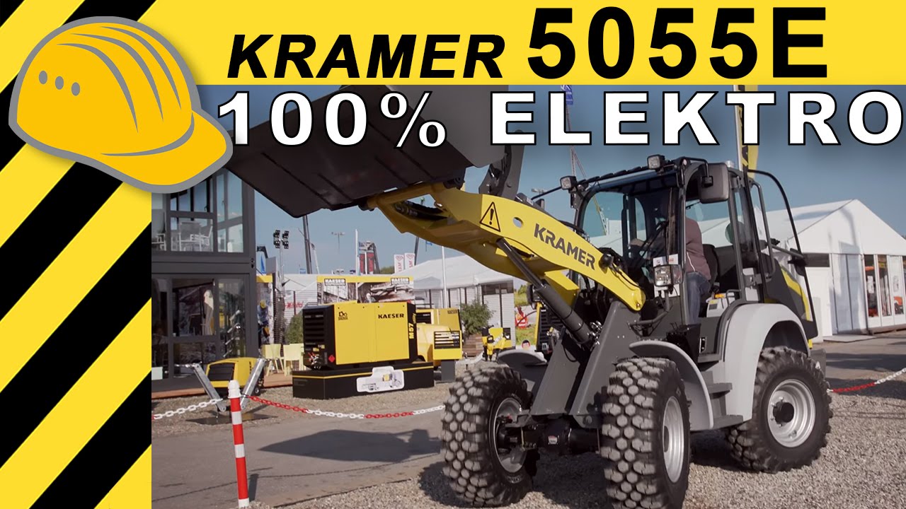 KRAMER 5055e Elektro Radlader Test - Wie gut ist der Elektroradlader ...