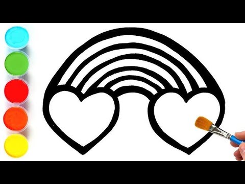 how to drow a heart Rambo easy drawing and colouring step by step for ...
