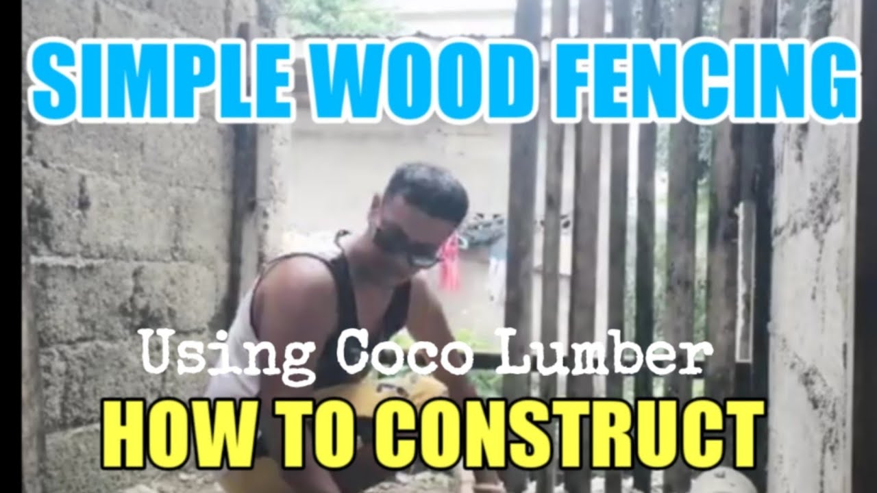 BACKYARD WOODEN FENCING USING COCO LUMBER | APRIL 2, 2023 - YouTube