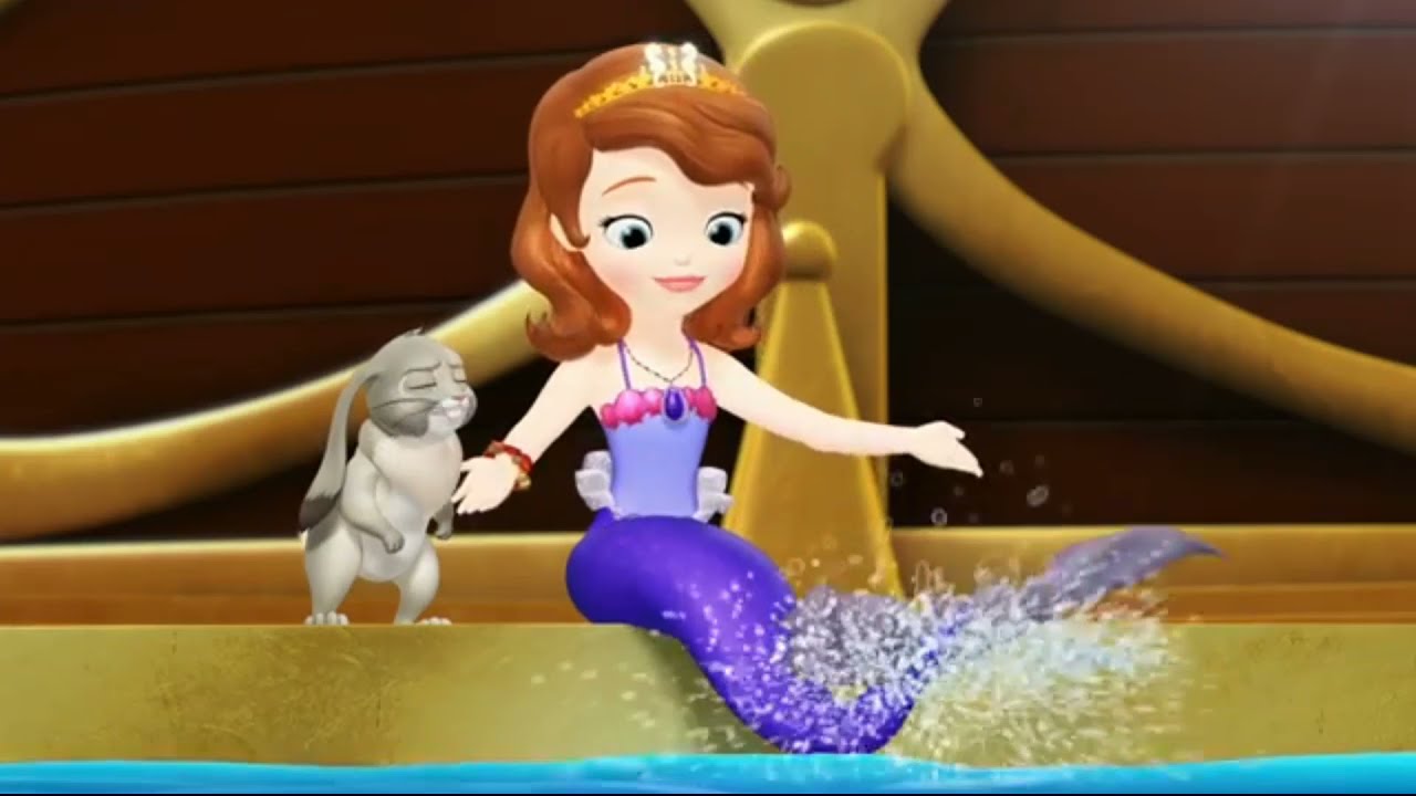 sofia mermaid transformation - YouTube
