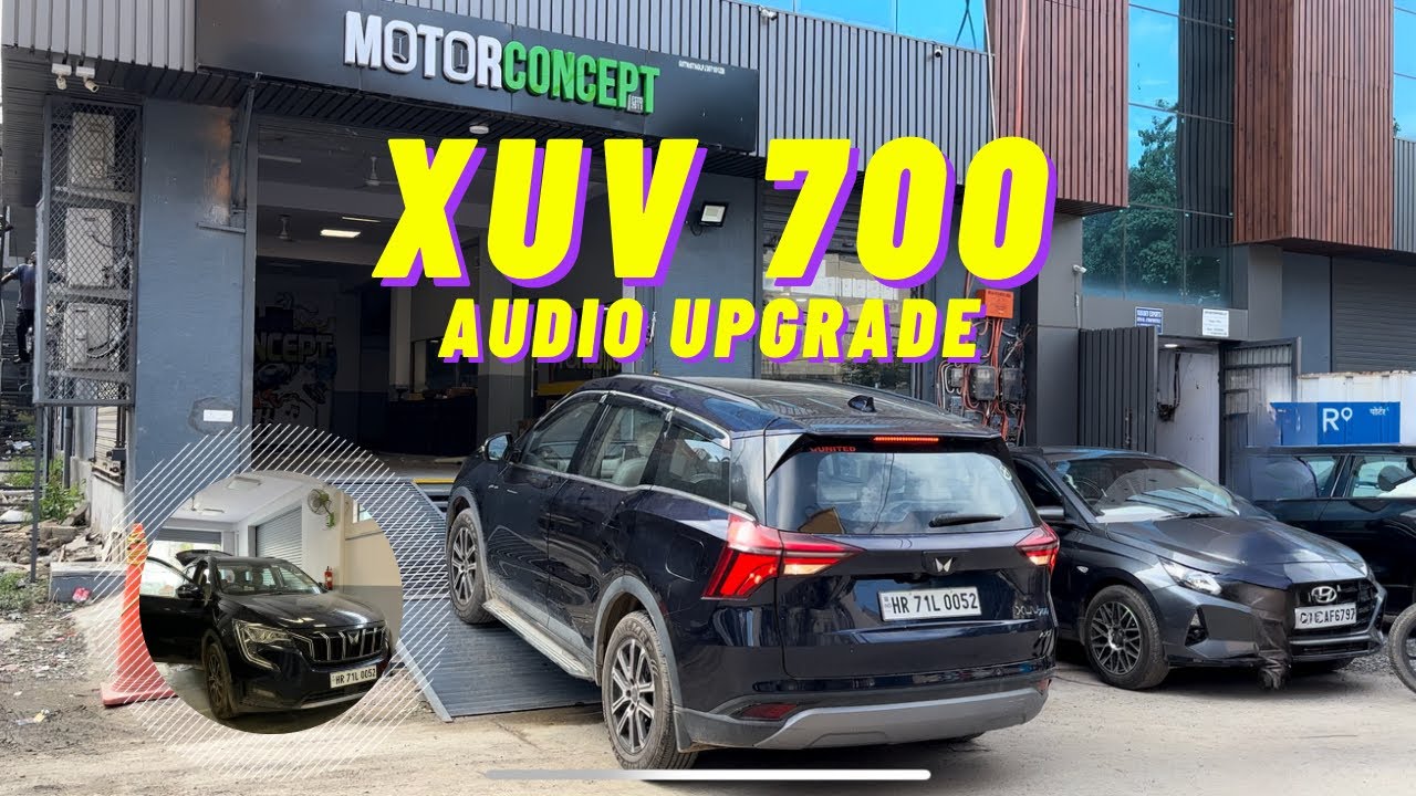 Mahindra xuv700 ka audio upgrade at motor concept🤨| Damping | Audio # ...