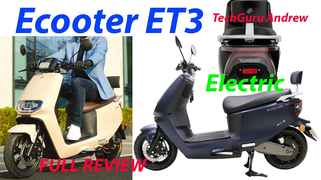 Ecooter ET3 Motorcycle Scooter Full Review - YouTube