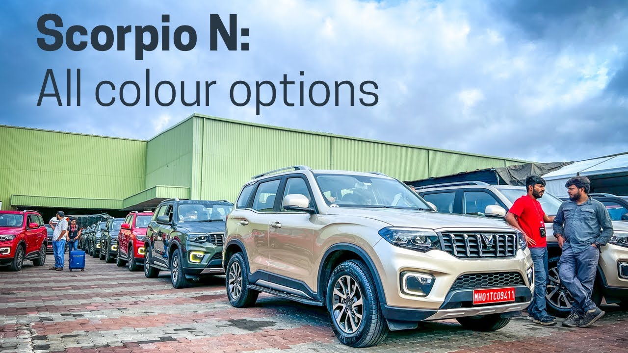 Mahindra Scorpio N: all colour options in the real world! - YouTube