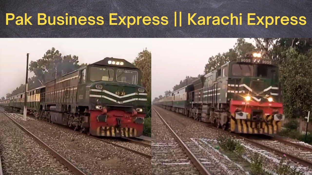 Pak Business Express || Karachi Express || Green Town Halt, Lahore ...