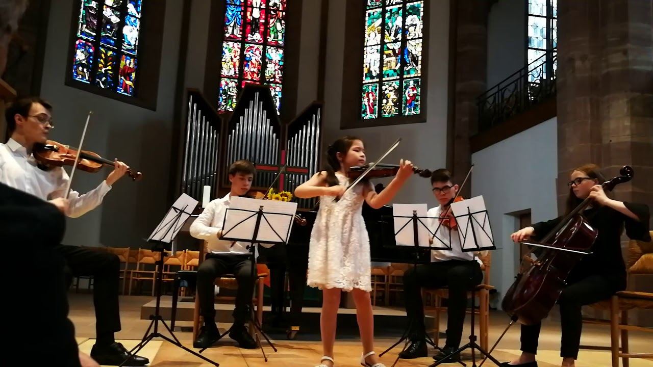 Vivaldi A Minor 1st movement in Germany Youlan Lin soloist维瓦尔第A小调第一乐章林佑 ...