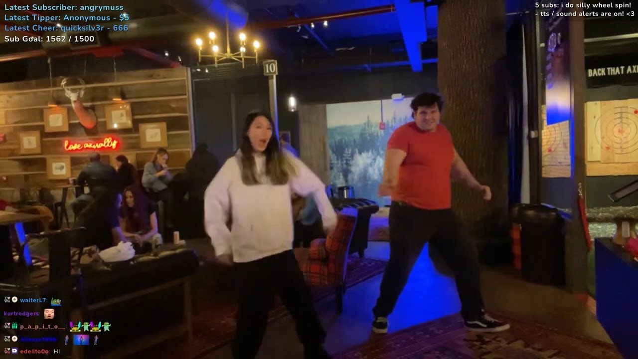 ExtraEmily Dances With Stranger - YouTube