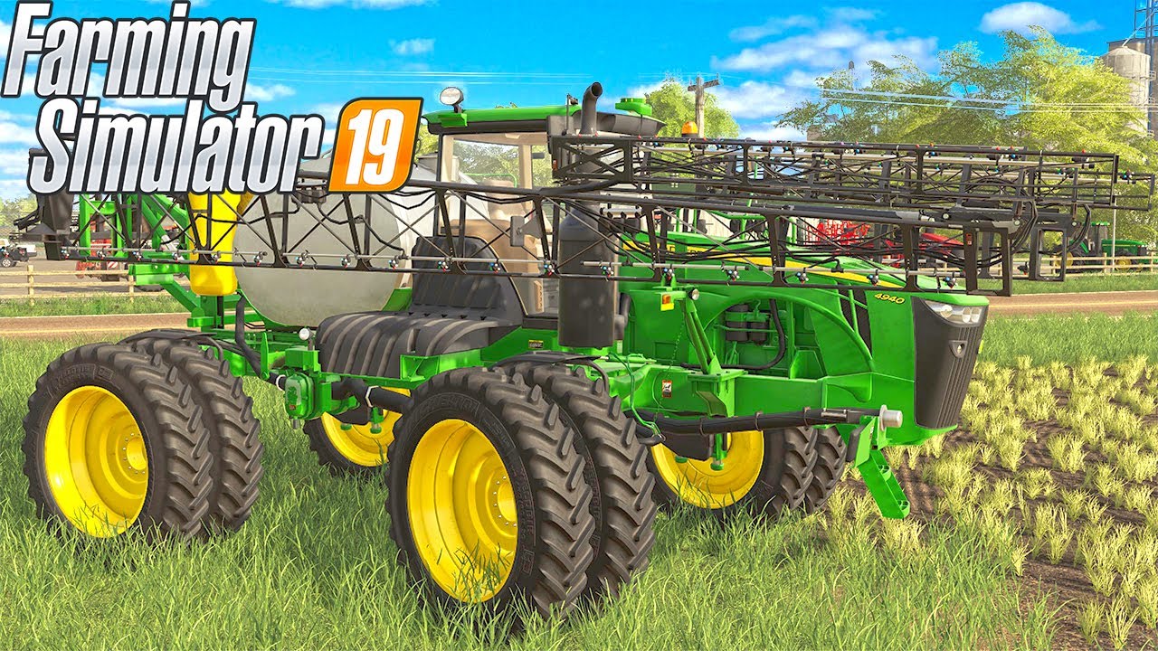 CO-OP Spraying For New Farmer (County Line RP FS19) - YouTube