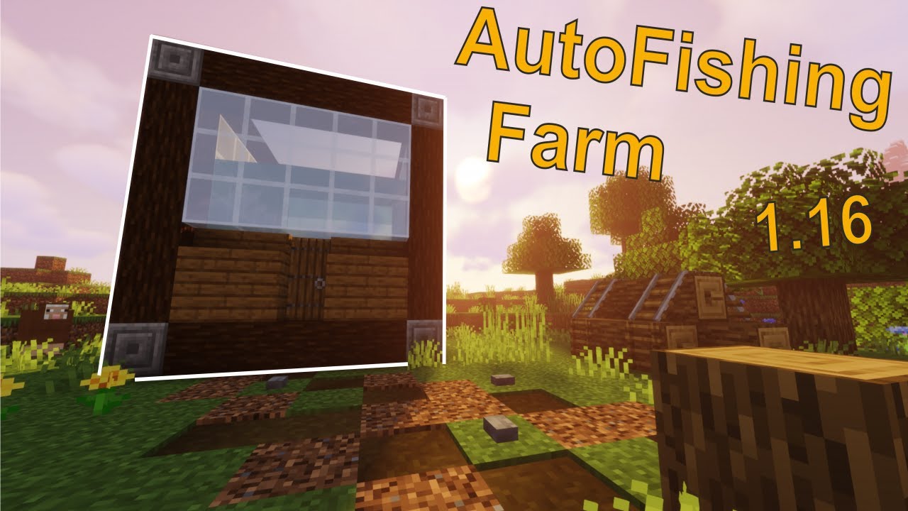 Minecraft 1.16.1 Fish Farm for treasure loot! (Super compact for java ...