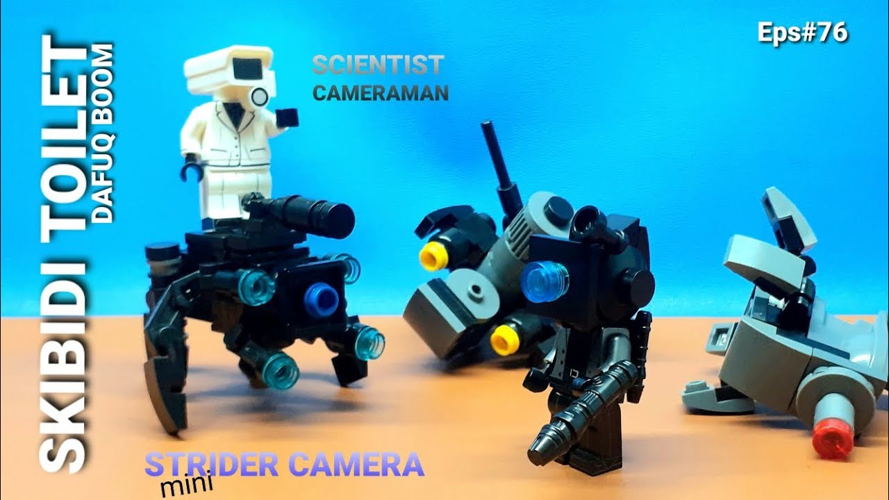 lego skibidi toilet | assemble mini strider camera & scientist cameraman - YouTube