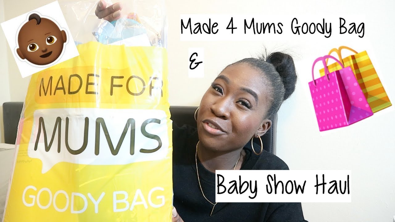 The Baby Show Haul and Made For Mums Goody Bag - YouTube