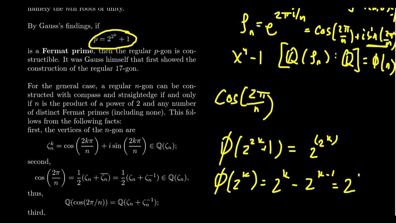Constructible Regular Polygons - YouTube