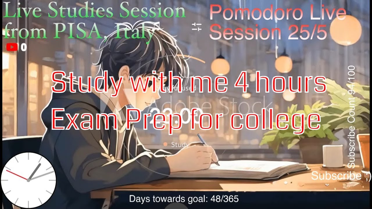4-Hour Free Study With Me | Pomodoro Technique, Lofi Beats, and Real ...