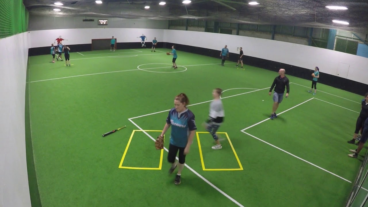 Indoor Softball 2018: Monkeys Black v Teal Terrors - Week 5 - 1st ...