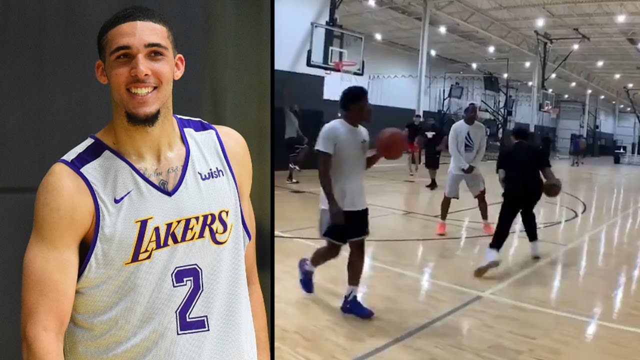 LiAngelo Ball workout | Signing contract with Detroit Pistons - YouTube