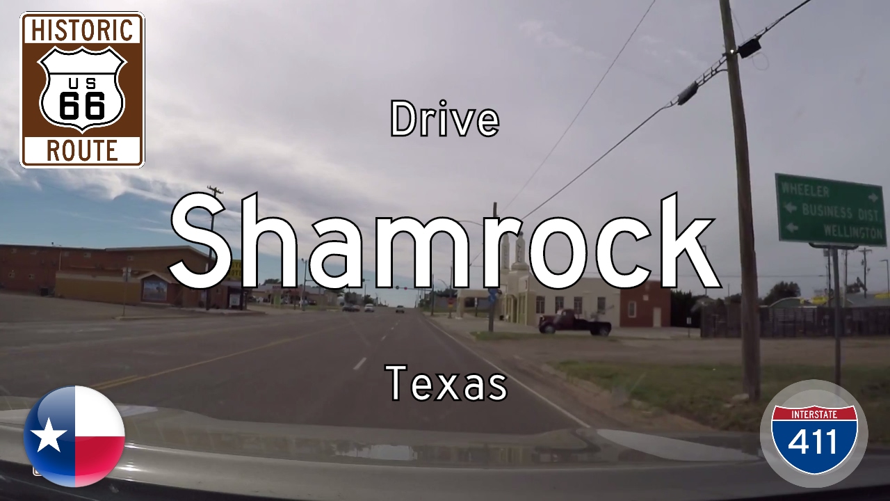 Historic Route 66 - Shamrock - Texas | Drive America's Highways 🚙 - YouTube